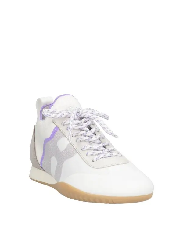 Hogan Textile Fibers And Leather Low-top Sneakers