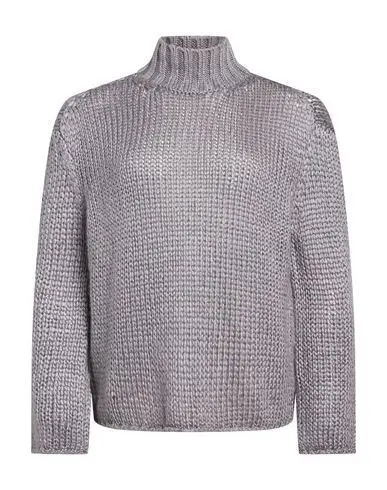 FORTE_FORTE Turtleneck Size Silk, Mohair Wool, Cashmere - Grey