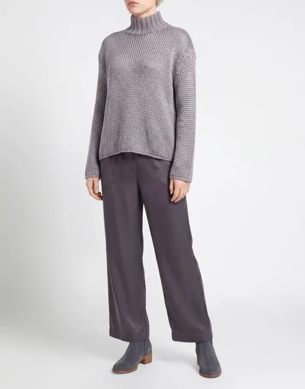 FORTE_FORTE Knitted Turtleneck - Grey