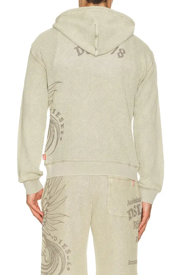 DIESEL® S-norm-hood-aa1 Hoodie - Beige