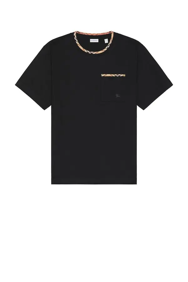 Burberry Ryan Check Piping Pocket T-shirt