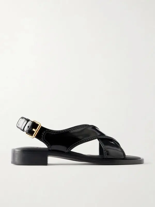 Church's Sondra Patent-leather Sandals - Black