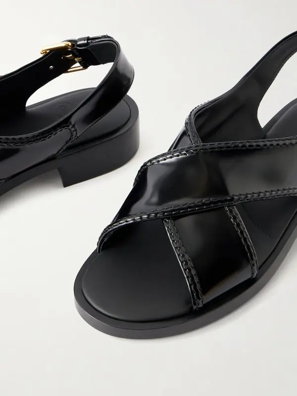 Church's Sondra Patent-leather Sandals - Black