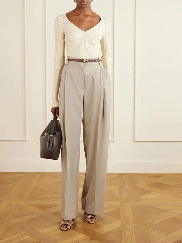 Stella McCartney Ribbed Cotton-blend Sweater