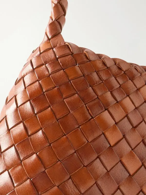 Dragon Diffusion Rosanna Mini Woven Leather Shoulder Bag - Brown