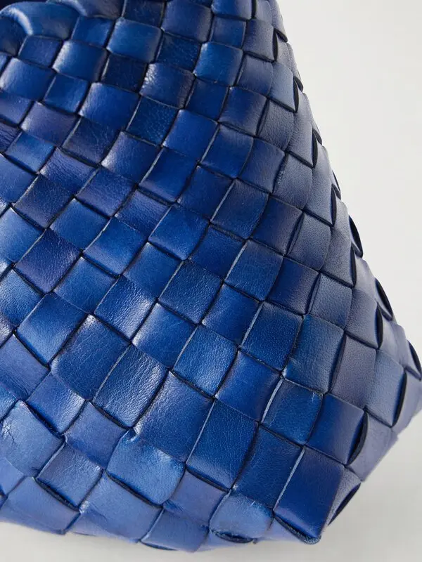 Dragon Diffusion Rosanna Mini Woven Leather Shoulder Bag - Blue