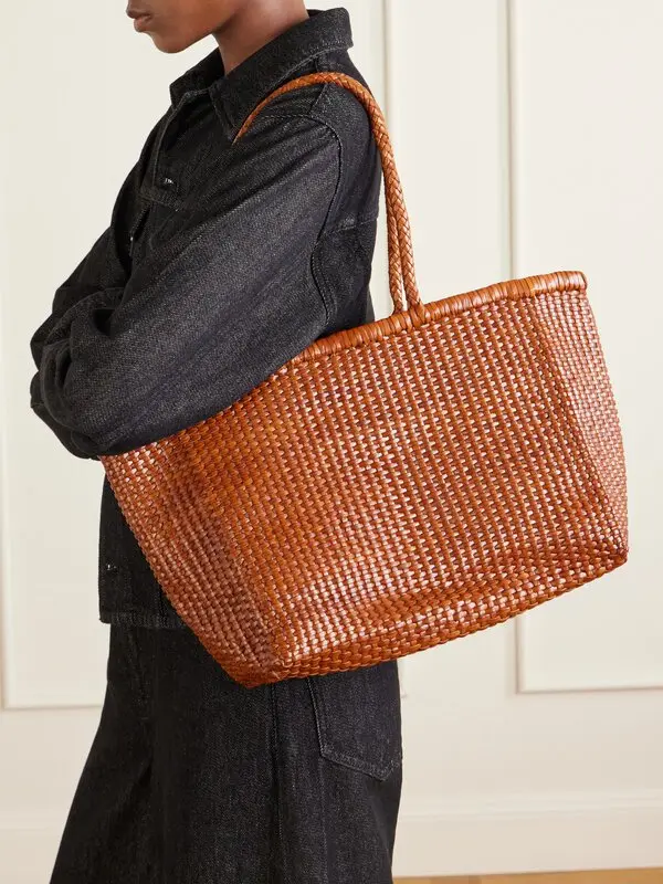 Dragon Diffusion B Weave Leather Tote