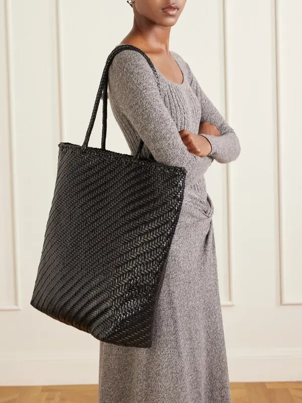 Dragon Diffusion Woven Leather Tote Bag