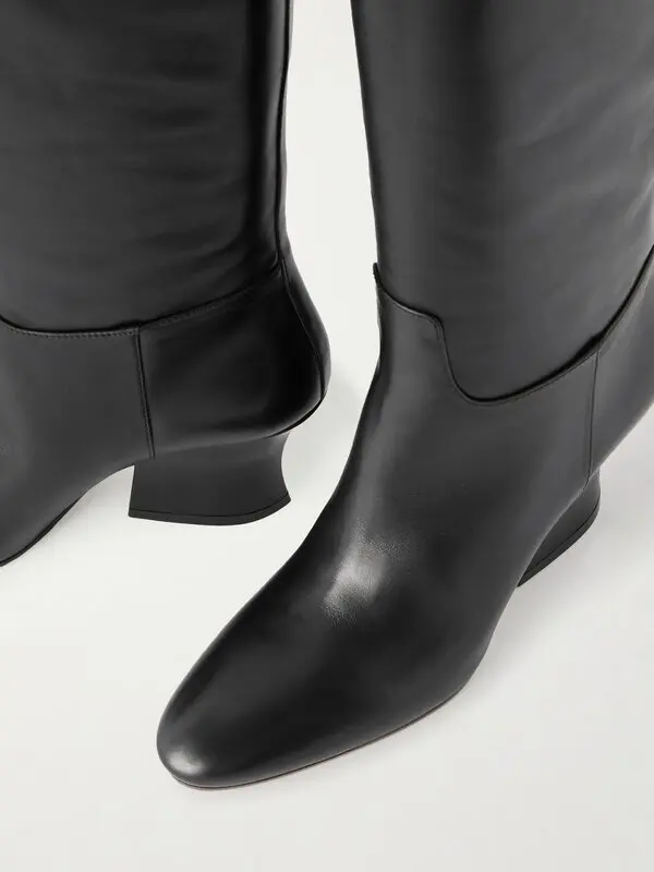 JIL SANDER Lune' Knee-high Leather Boots