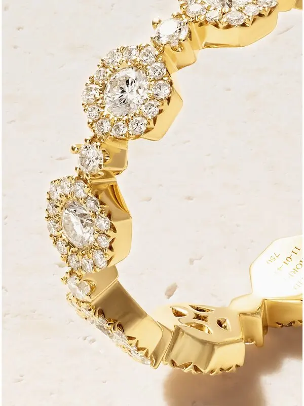 DAVID MORRIS 18 Karat And Diamond Ring