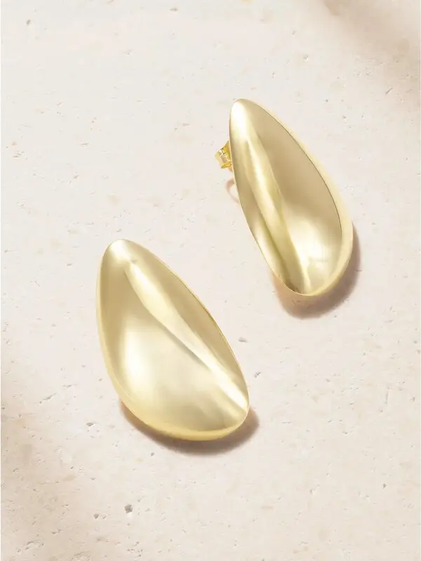 BY PARIAH Sculptural 14-karat Recycled Earrings - Gold