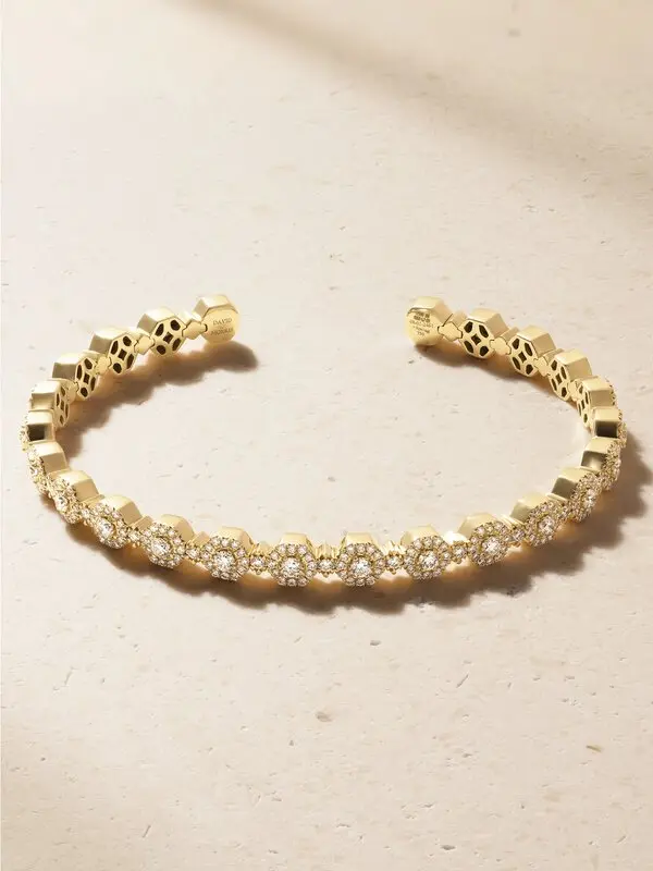 DAVID MORRIS 18-karat Diamond Bangle - Gold