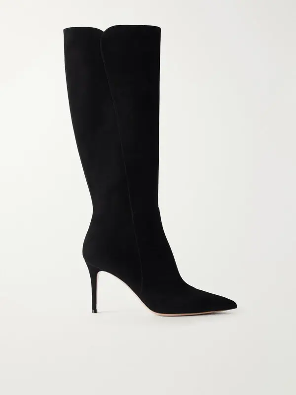 GIANVITO ROSSI Levy Suede Knee-high Boots
