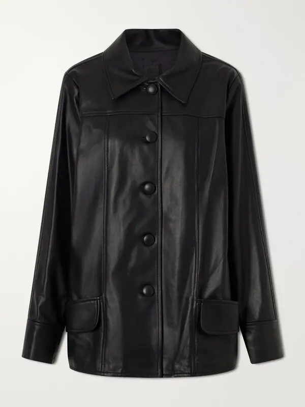 Anna Sui Paneled Leather Jacket