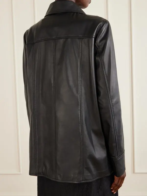 Anna Sui Paneled Leather Jacket