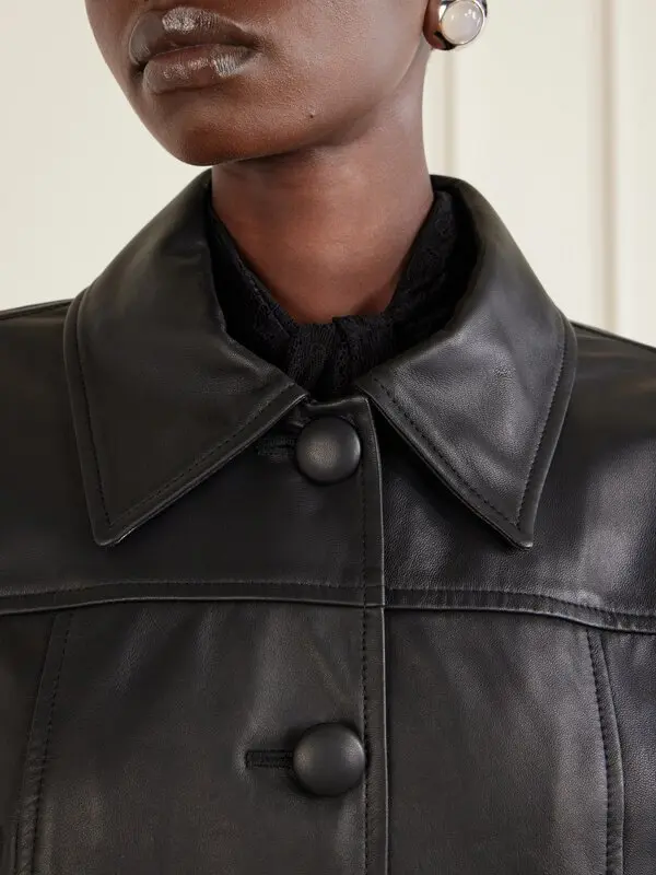Anna Sui Paneled Leather Jacket
