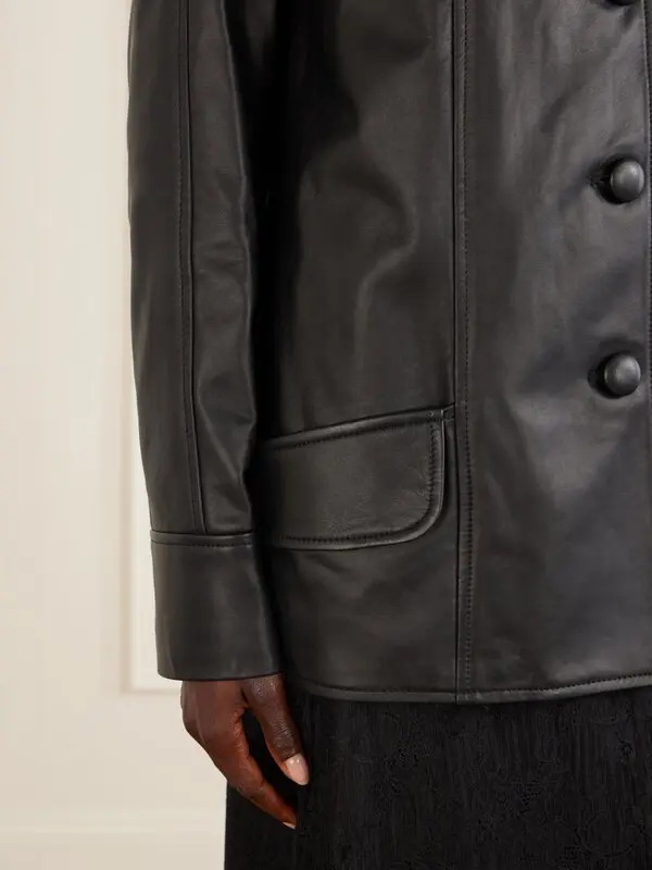 Anna Sui Paneled Leather Jacket