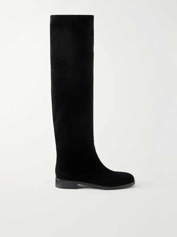 GIANVITO ROSSI Zayne 20 Suede Over-the-knee Boots - Black