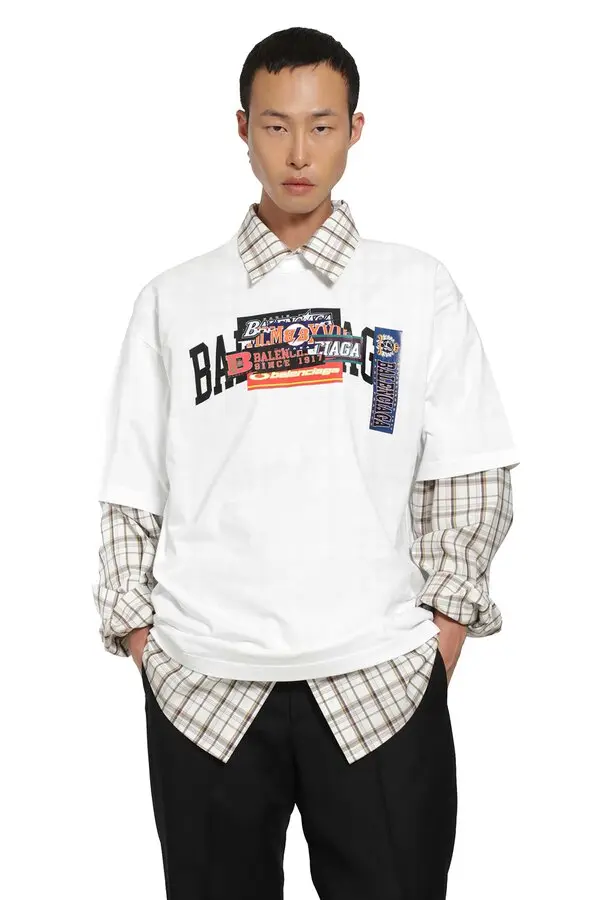 Balenciaga Bumper Stickers Medium Fit T-shirt