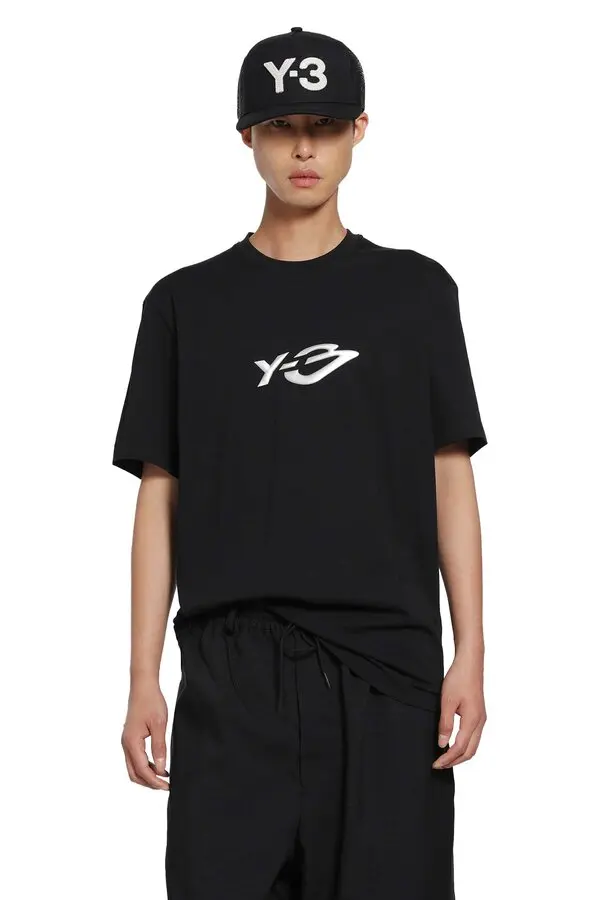 Y3 Liquid Logo T-shirt - Black