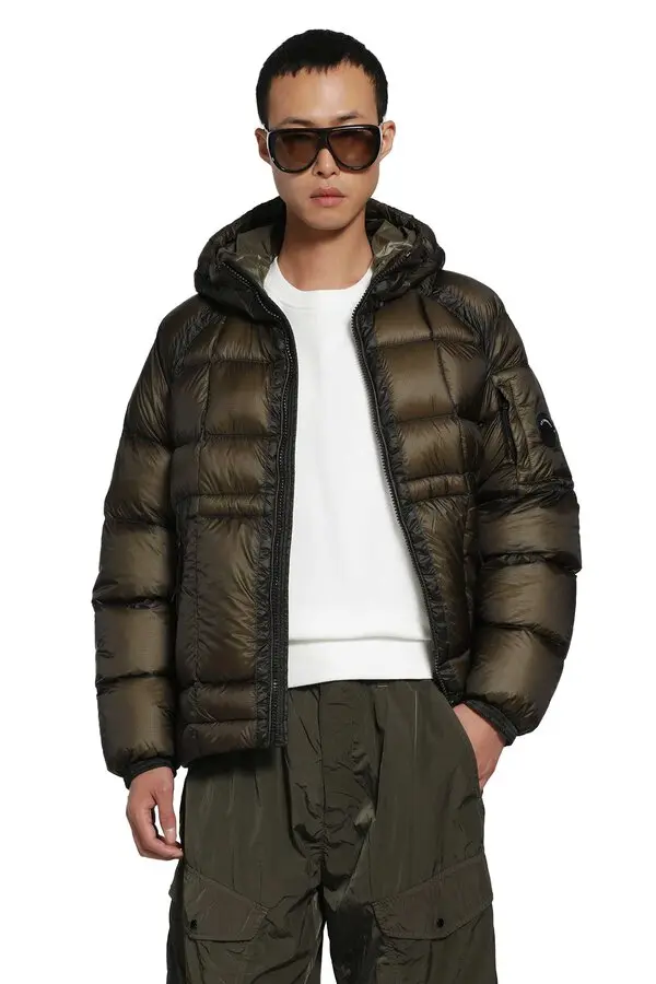 C.P. COMPANY D.d. Shell Down Lens Jacket - Green