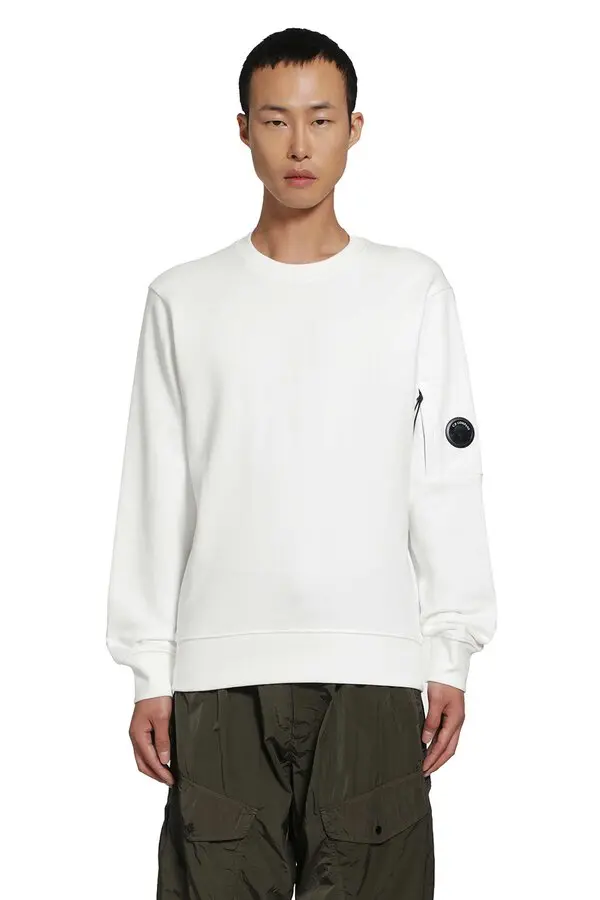 C.P. COMPANY Diagonal Raised Fleece Lens Sweatshirt