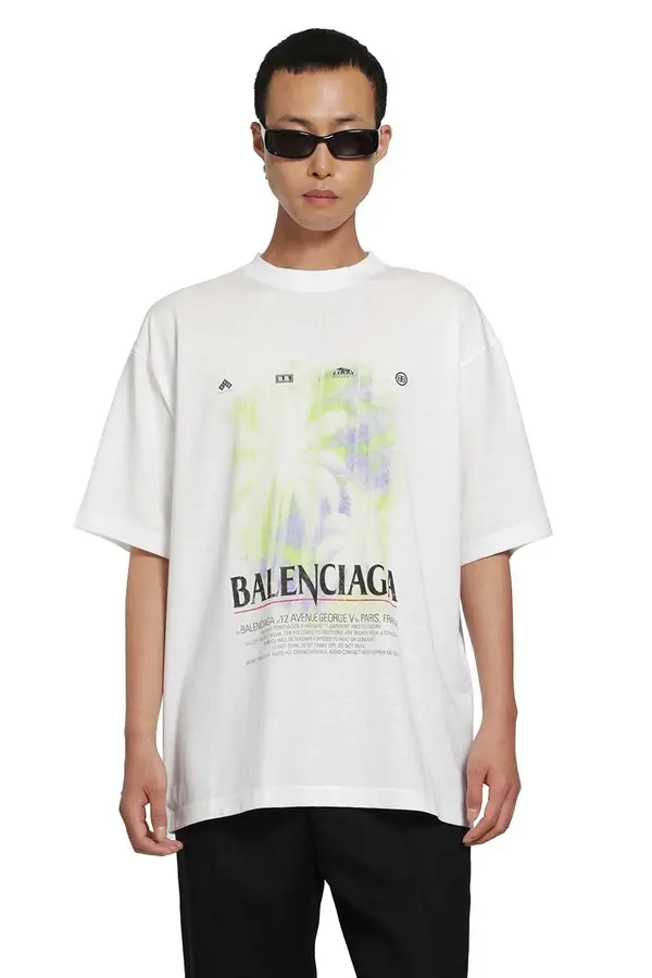 Balenciaga The Window Medium Fit T-shirt - White