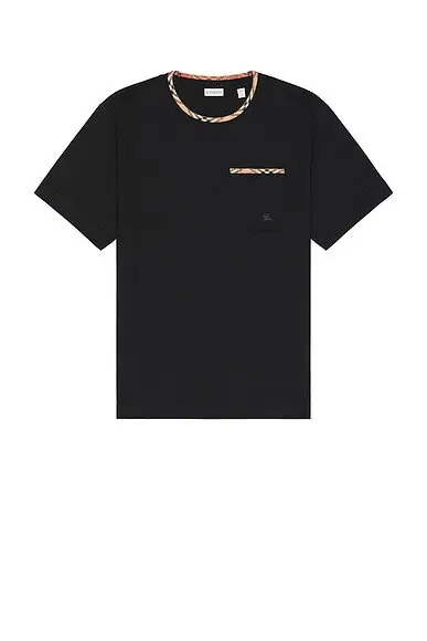 Burberry Ryan Check Piping Pocket T-shirt