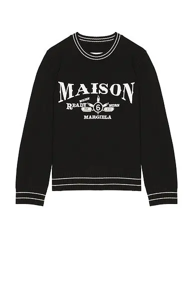 MAISON MARGIELA Crewneck Sweater With Logo Detail