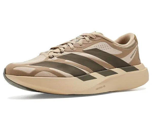 Adidas Adizero Evolution Sl Exo Suede Athletic Shoes - Magic Beige/cargo Brown/cardboard