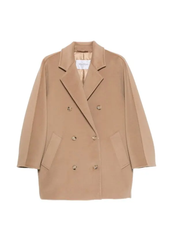 Max Mara Double-breasted Felted Coat - Multicolor