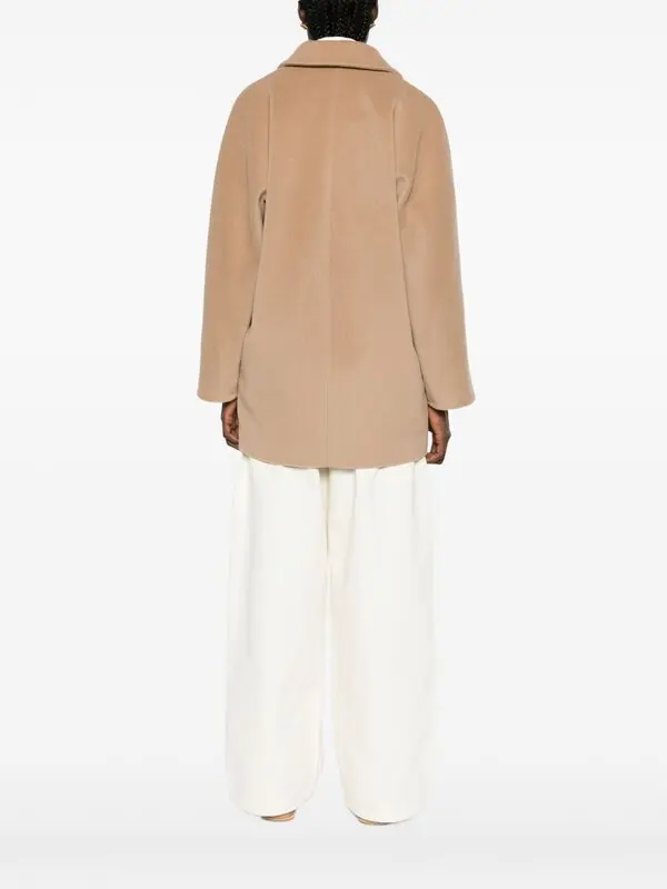 Max Mara Double-breasted Felted Coat - Multicolor