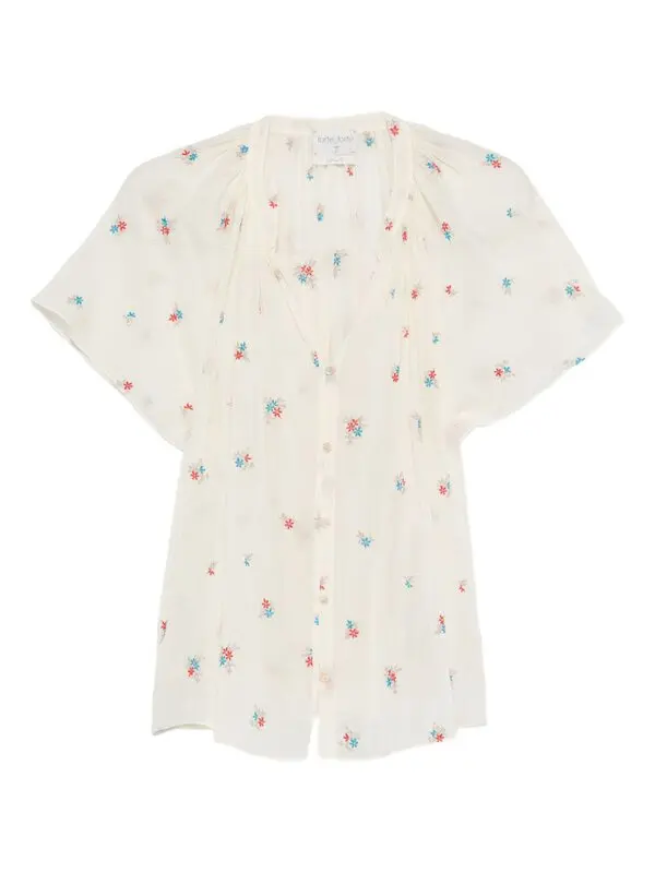 FORTE_FORTE Embroidered Cotton Shirt