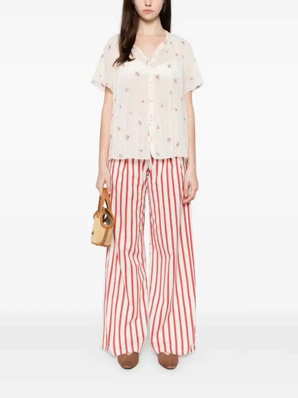 FORTE_FORTE Embroidered Cotton Shirt