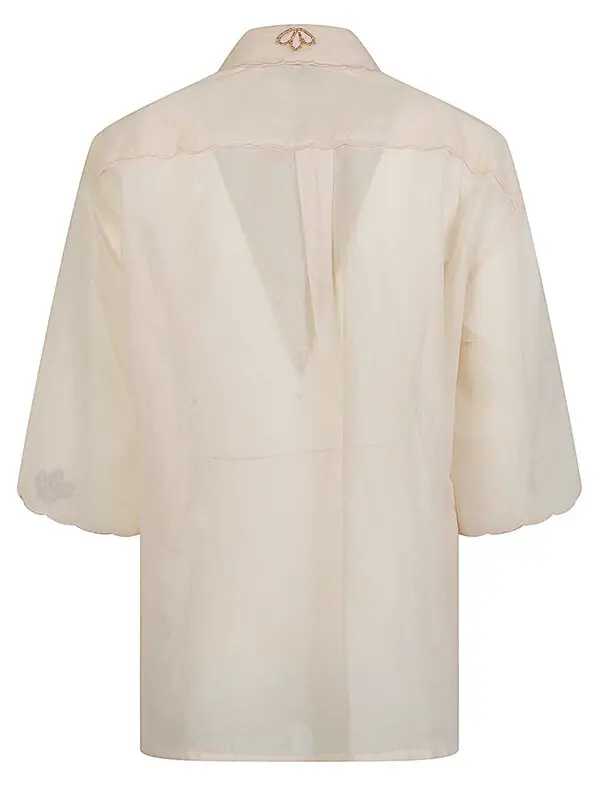 FORTE_FORTE Embroidered Cotton Shirt - Multicolor