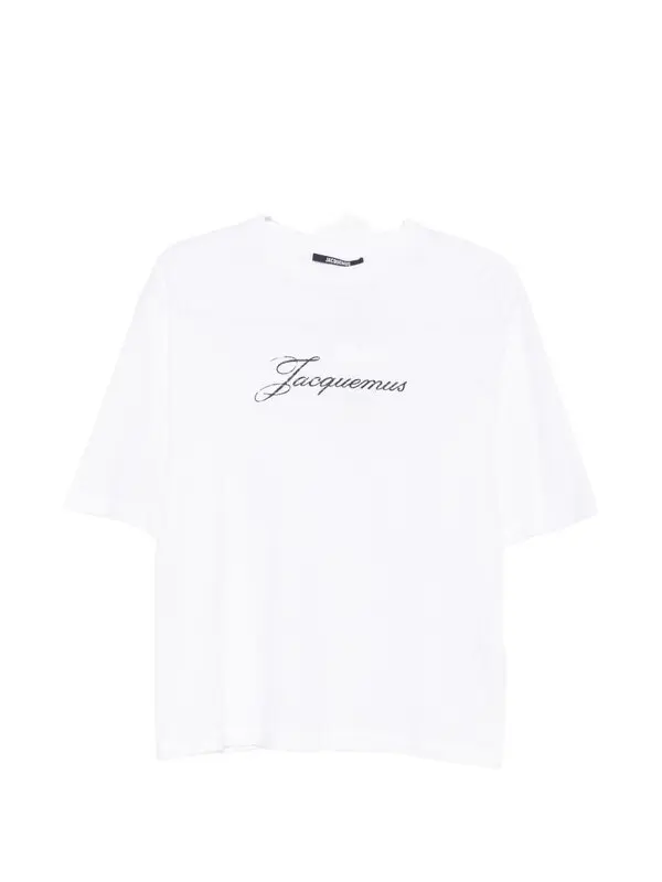 Jacquemus Le T-shirt Embroidered Logo T-shirt - Multicolor