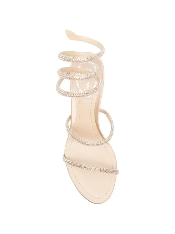 Rene Caovilla Cleo Spiral Ankle Strap Sandals