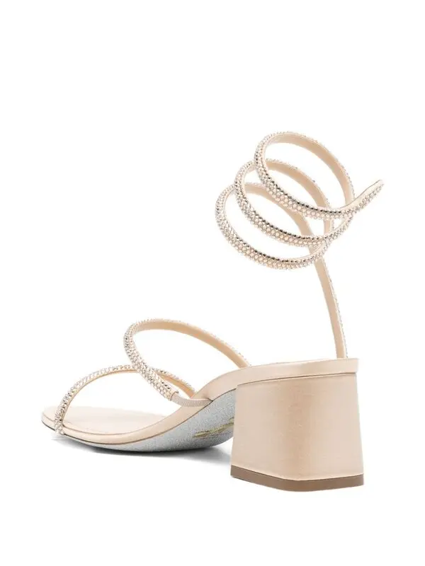 Rene Caovilla Cleo Spiral Ankle Strap Sandals