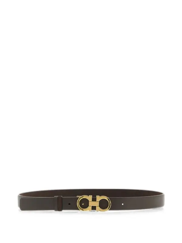 FERRAGAMO Gancini Buckle Leather Belt - Multicolor