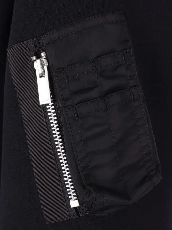Sacai Nylon And Cotton Hoodie