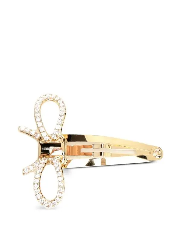 FERRAGAMO Embellished Bow Hair Clip - Multicolor