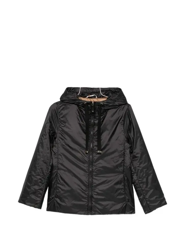Max Mara The Cube Hooded Zip-up Coat - Multicolor