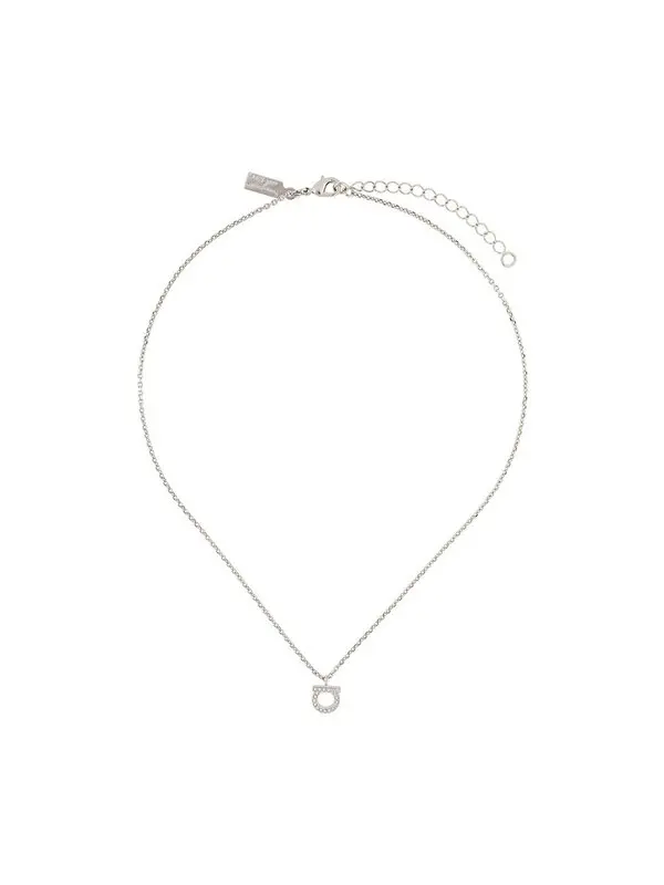 FERRAGAMO Gancini Crystal Necklace - Multicolor