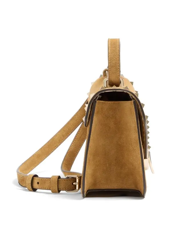 Valentino Garavani Rockstud Suede Shoulder Bag - Multicolor