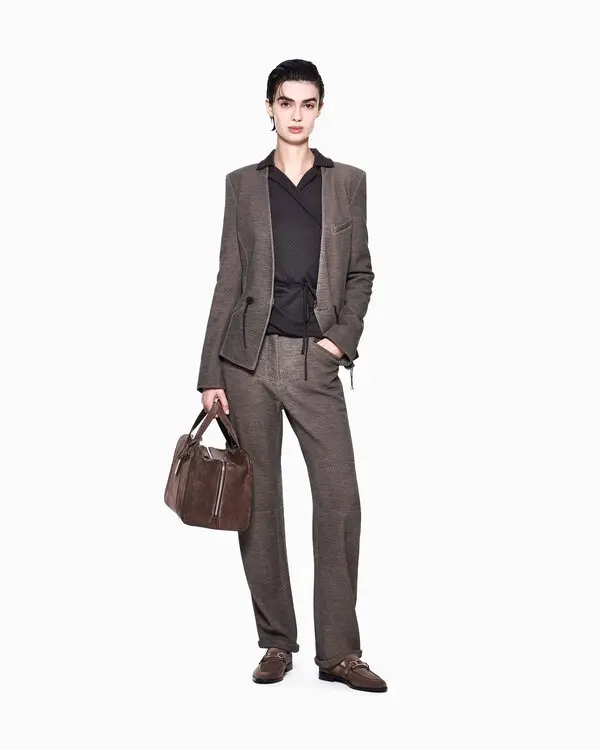 Giorgio Armani Split Leather Handbag