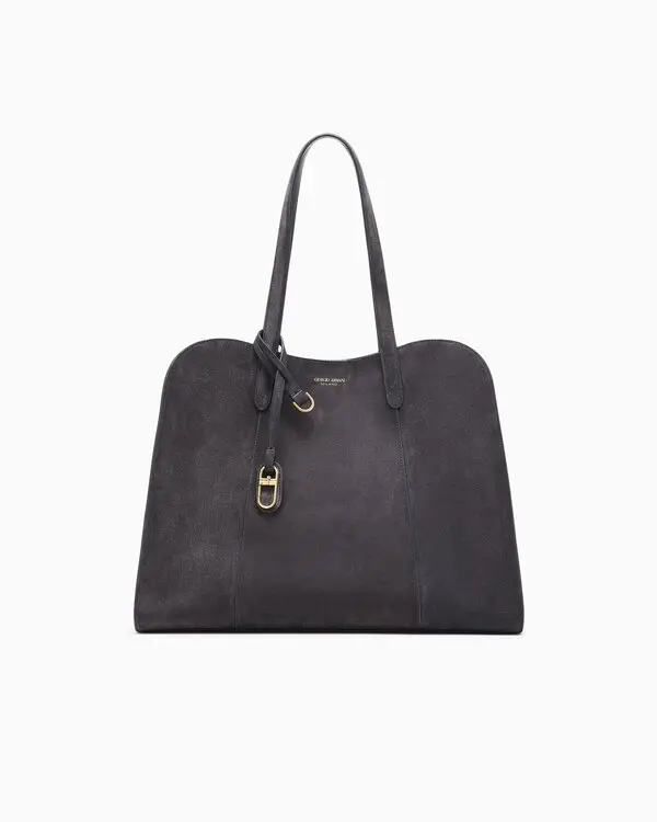Giorgio Armani Shoulder Bag In Split Leather