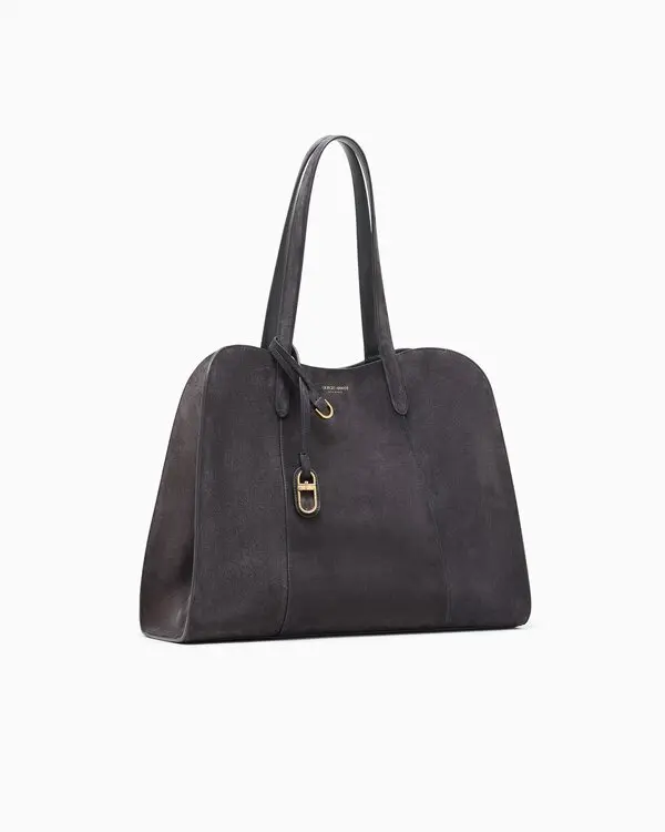 Giorgio Armani Shoulder Bag In Split Leather