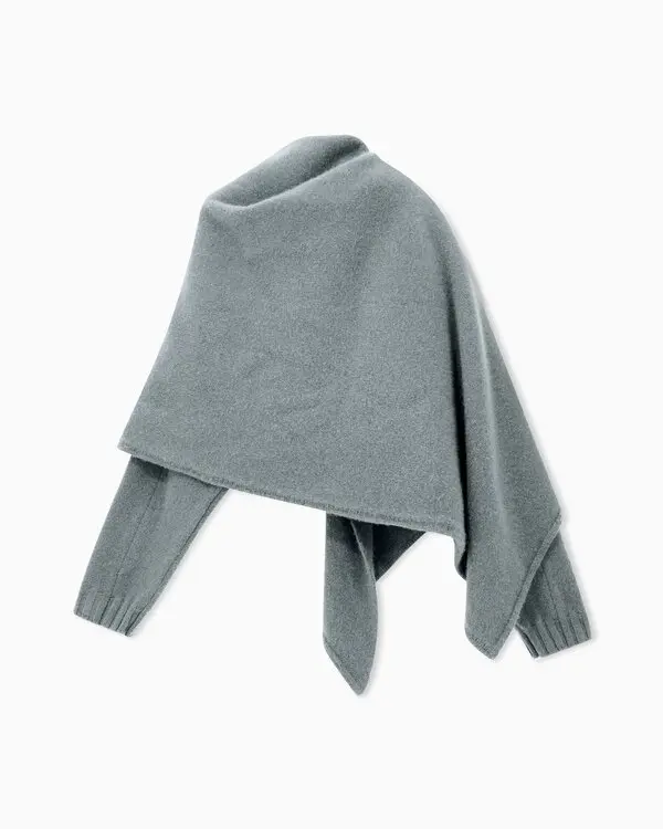 Giorgio Armani Asymmetrical Cashmere Cardigan - Green