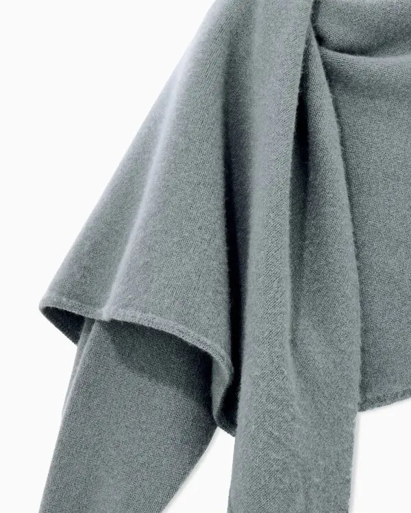 Giorgio Armani Asymmetrical Cashmere Cardigan - Green