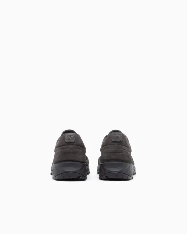 Giorgio Armani Suede And Leather Lace-up Sneakers